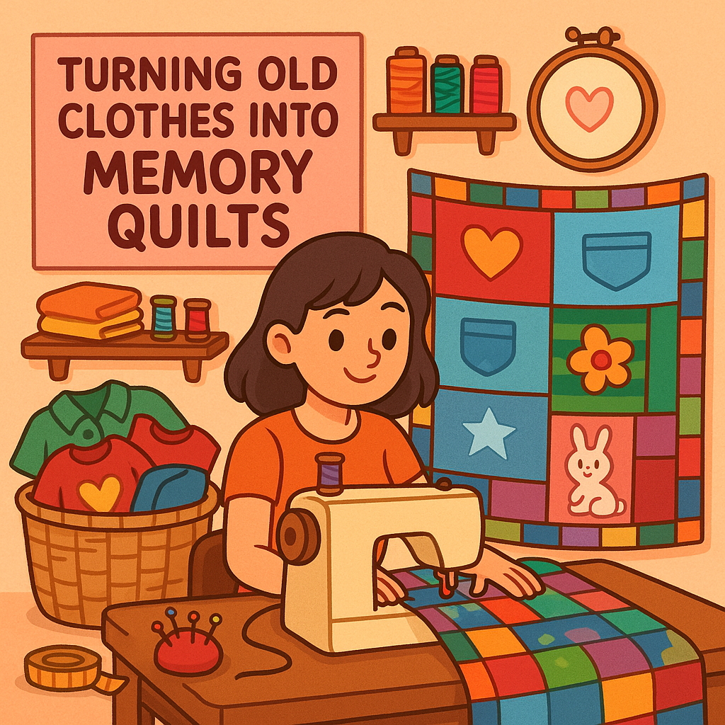 Turning Old Clothes into Memory Quilts – Happyribbon