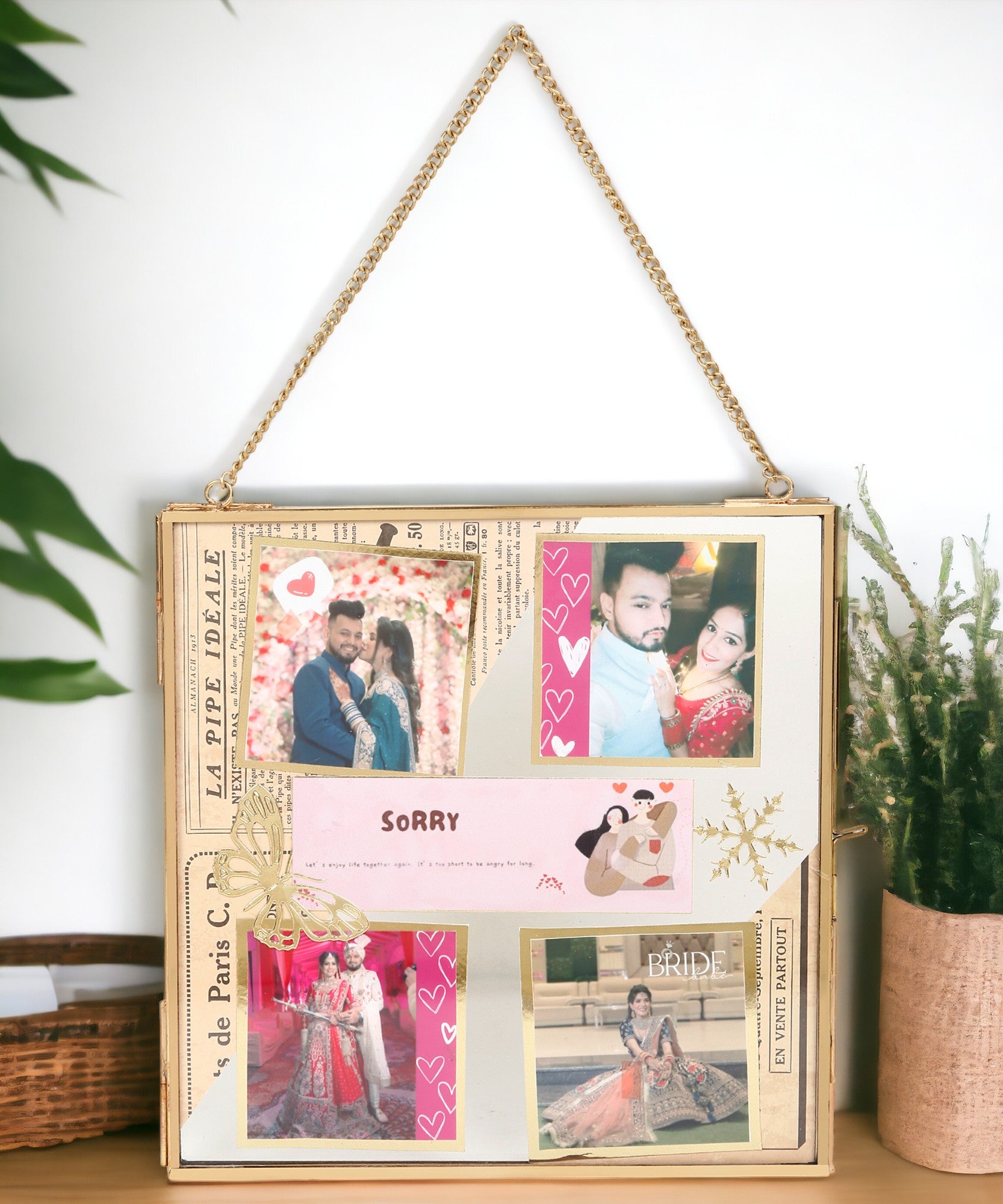 Vintage Frame - Sorry [ 8 x 8 inches ] | Order Online – Happyribbon
